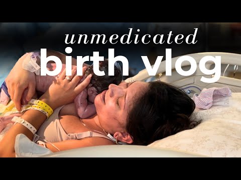 *POSITIVE* NATURAL BIRTH VLOG | No Epidural Hospital Experience