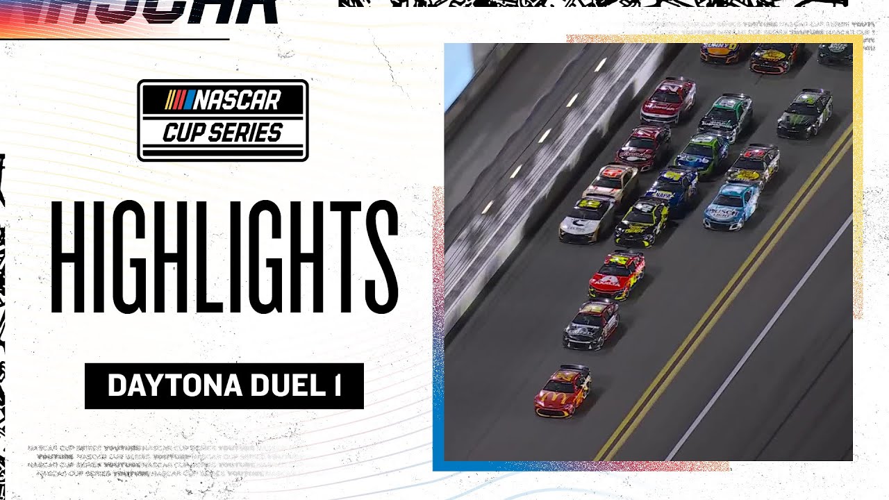 Three-wide finale to cap off Daytona's Duel 1 | NASCAR - YouTube