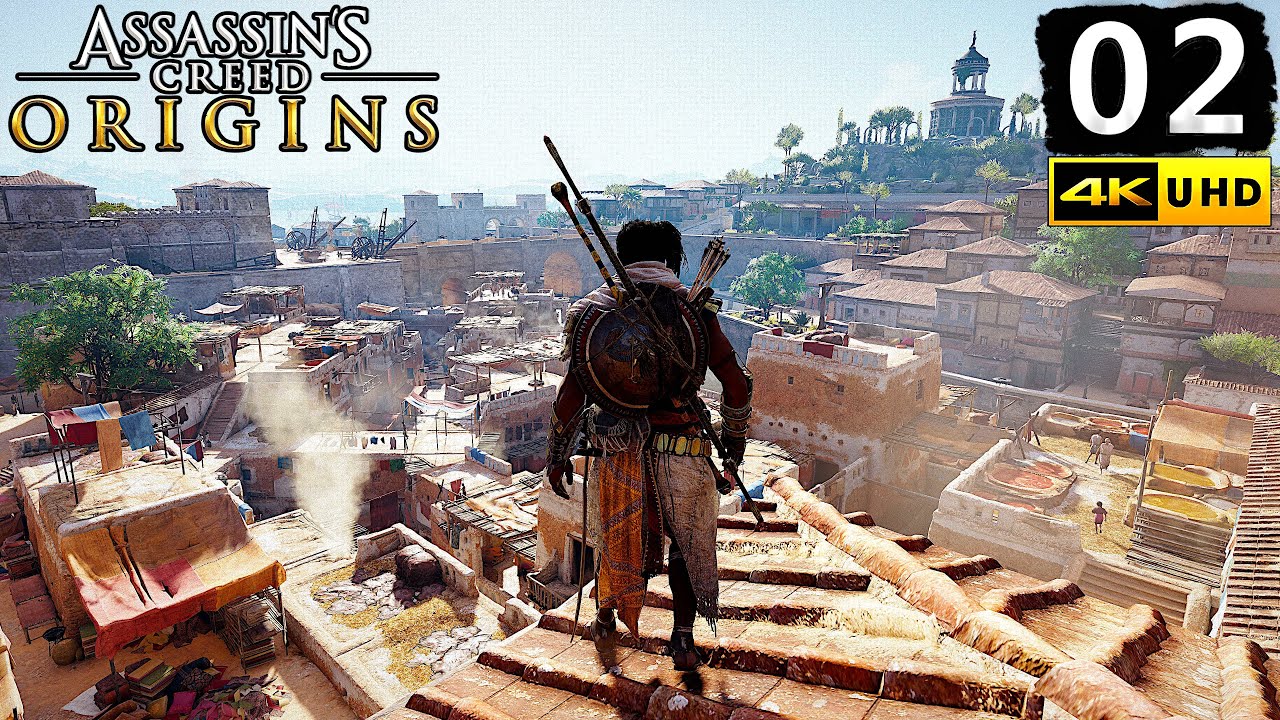 Assassin's Creed Origins Gameplay Walkthrough Part 2 - PC 4K 60FPS No ...