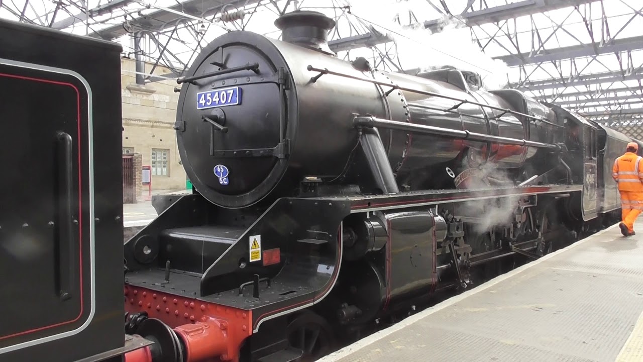 Black 5s Nos 45212 & 45407 + Class 37 No. 37518 - Carlisle - Loco/Stock ...