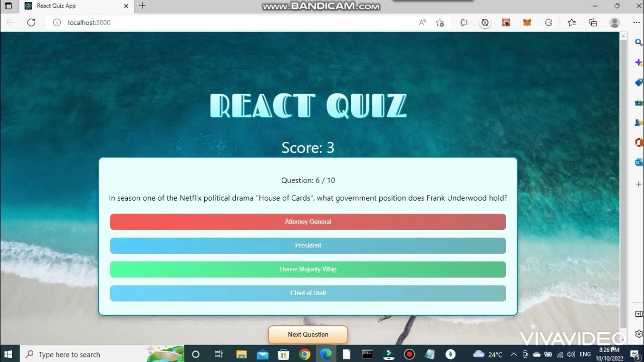 React Quiz App using TypeScript, Styled Components and Trivia API - YouTube
