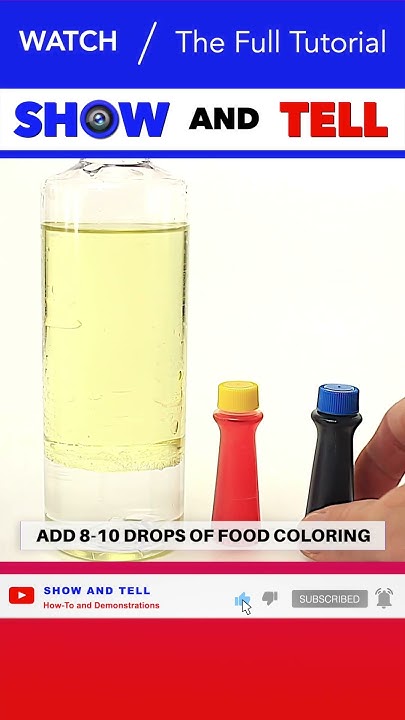 How To Make a DIY Lava Lamp With Alka Seltzer #shorts - YouTube