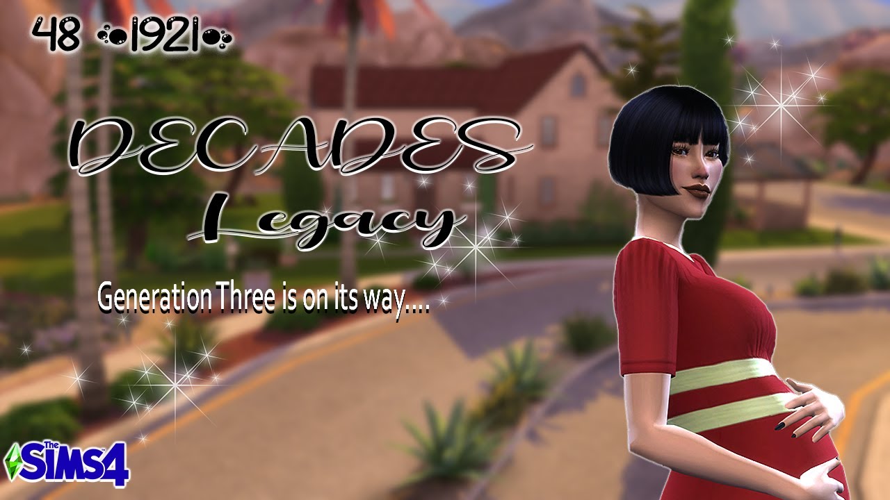 Generation 3 is on its way - Ep 48, 1921- Sims 4 Decades Challenge ...