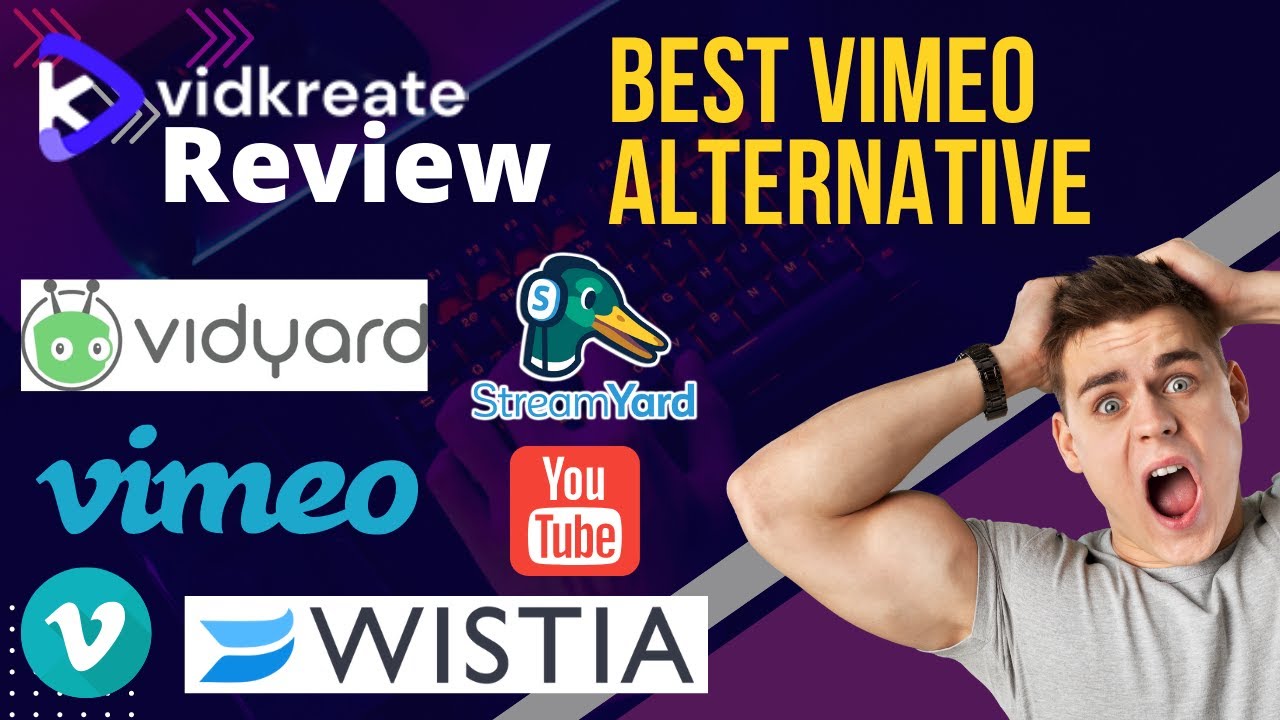 BEST VIMEO ALTERNATIVE | VIDKREATE REVIEW | Wistia Alternative - YouTube