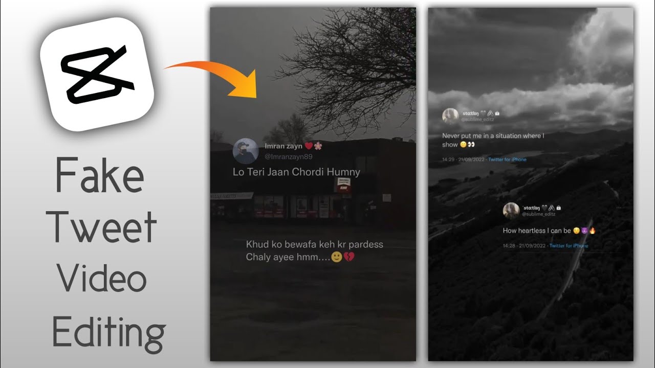 How To Make Fake Tweet Video in Capcut || Fake Tweet Reel || Tiktok ...
