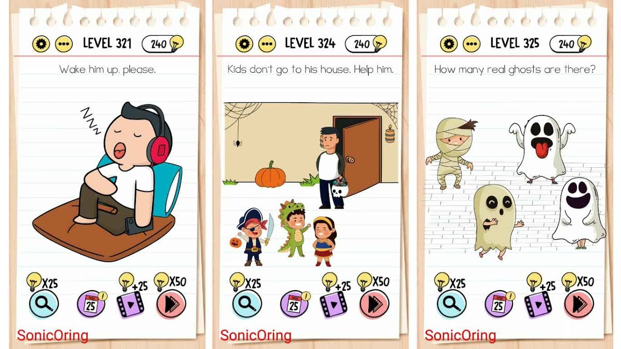 Brain Test Level 321 322 323 324 325 Walkthrough - YouTube