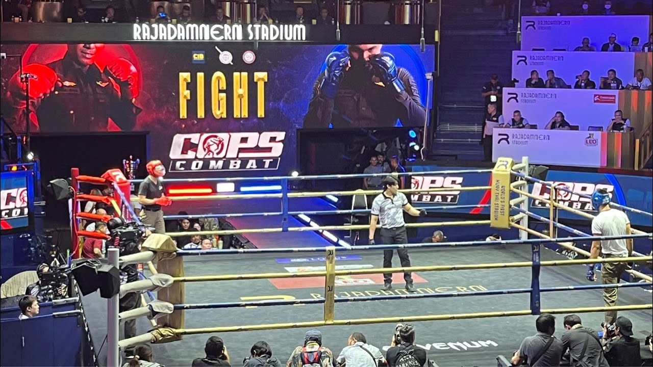 🔴Live: บรรยากาศความมัน "COPS COMBAT" เวทีไร้ยศ สดจาก สนามมวยราชดำเนิน #แอดเอก - YouTube