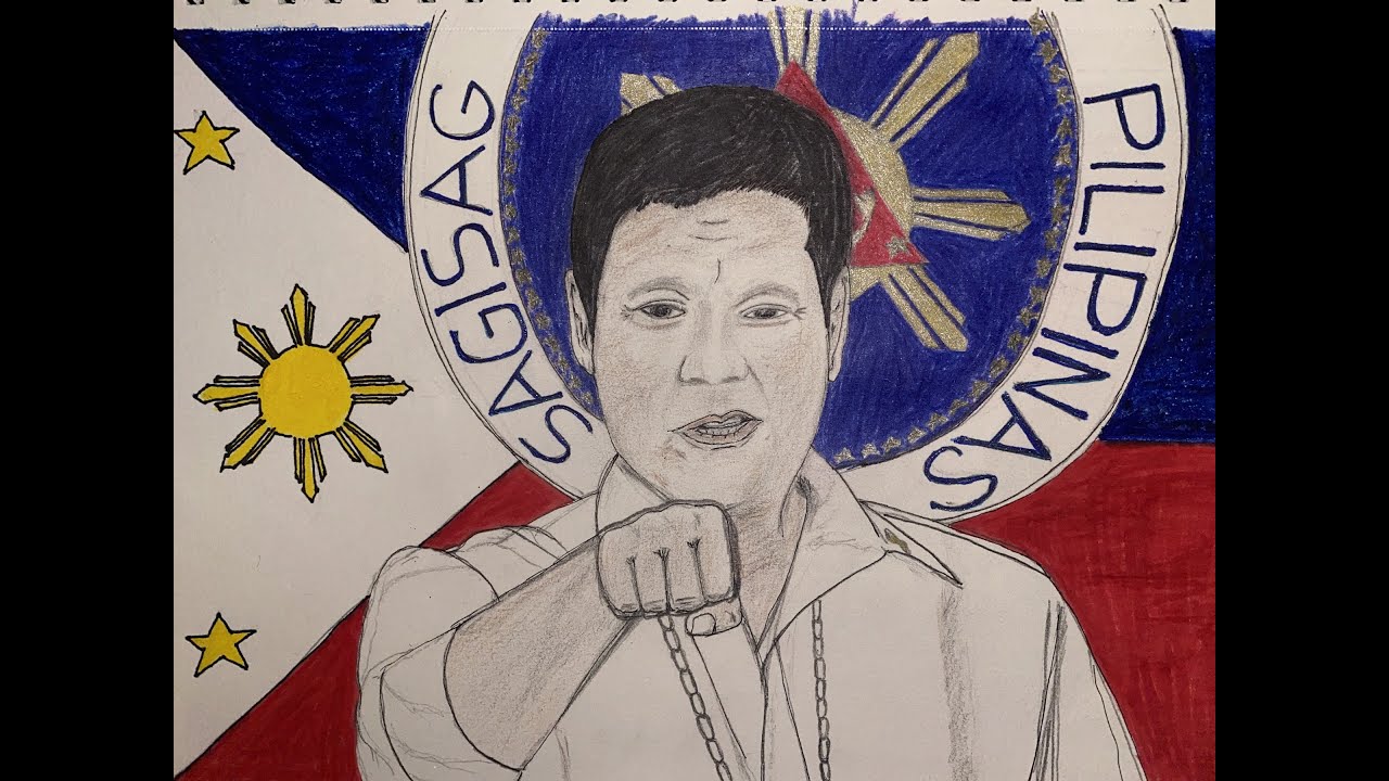 DRAWING RODRIGO DUTERTE, PRESIDENT OF THE PHILPPINES - YouTube
