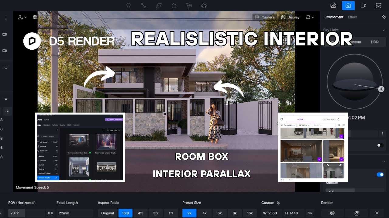Basic D5 Render Tutorial for Beginner, #rendering #d5render #renderingtutorial #vray #lumion ...