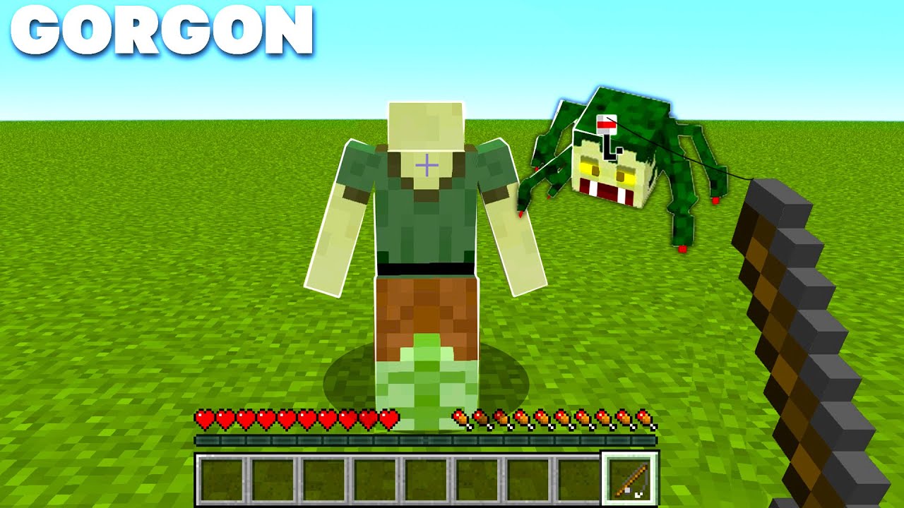 How get HEAD GORGON without killing her in Minecraft? - YouTube