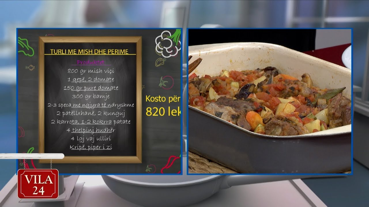 Turli me mish dhe perime (Recetë nga zonja Vjollca) - YouTube
