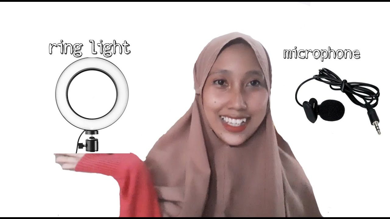 Review ring light & microphone - YouTube
