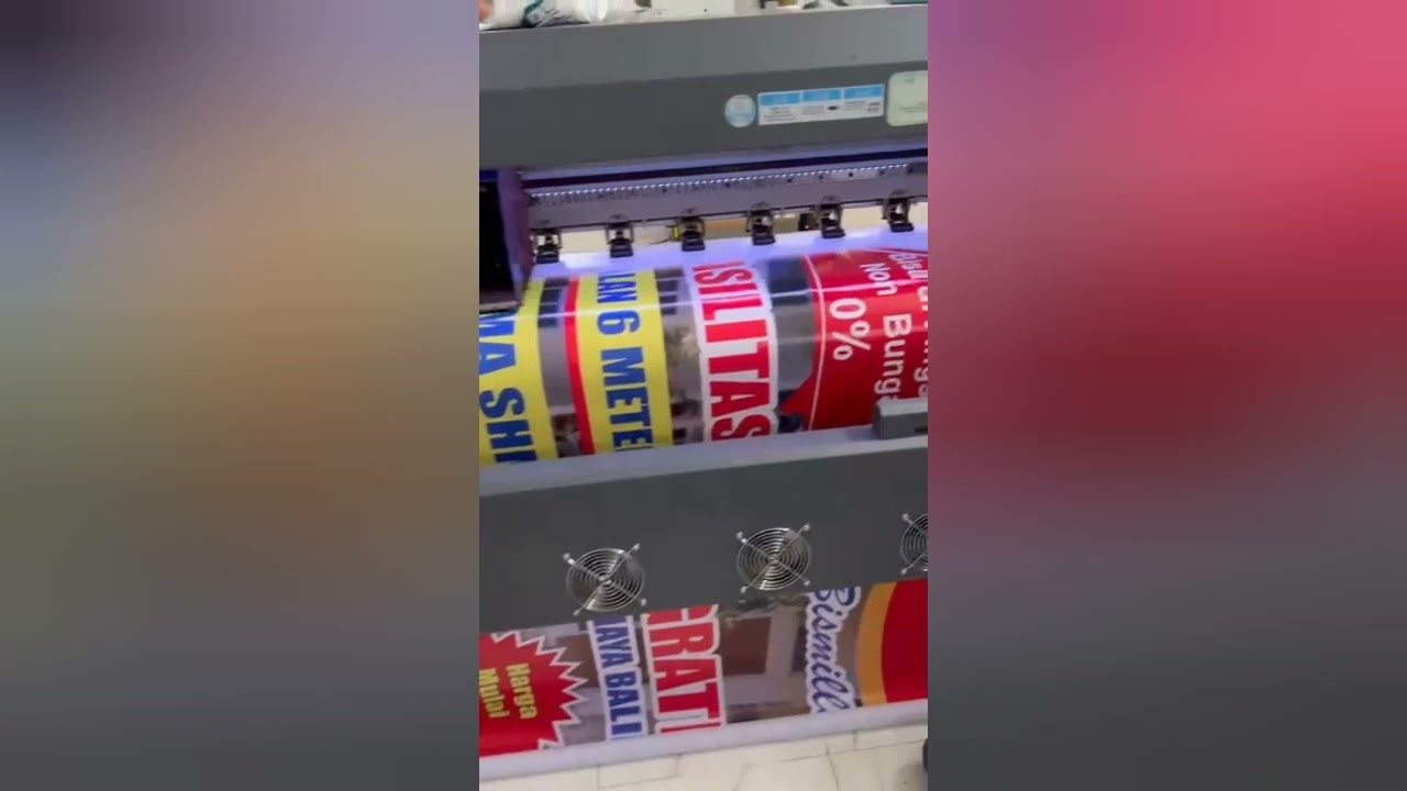 Cetak MMT, BANER, BALIHO, SPANDUK WARNA TAJEM BAHAN TEBAL Pakai Mesin ...