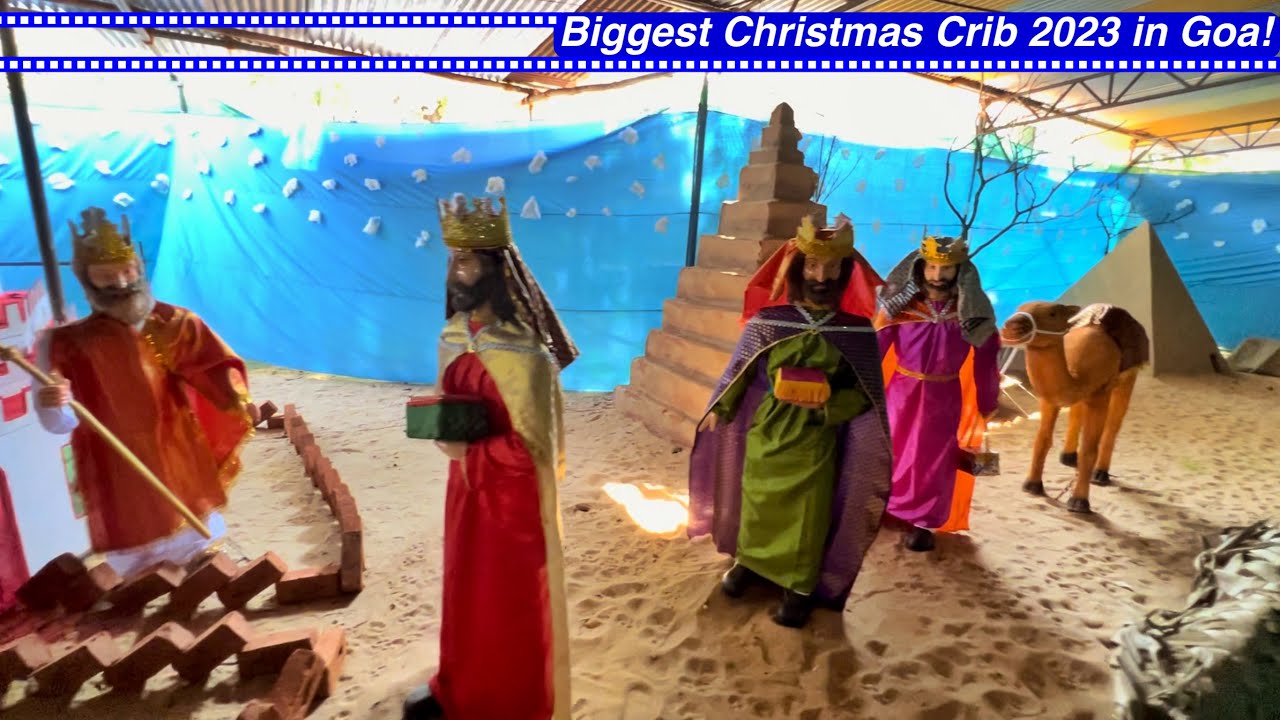 Goa's Biggest Christmas Crib at Candolim 2023☃️🎄 - YouTube