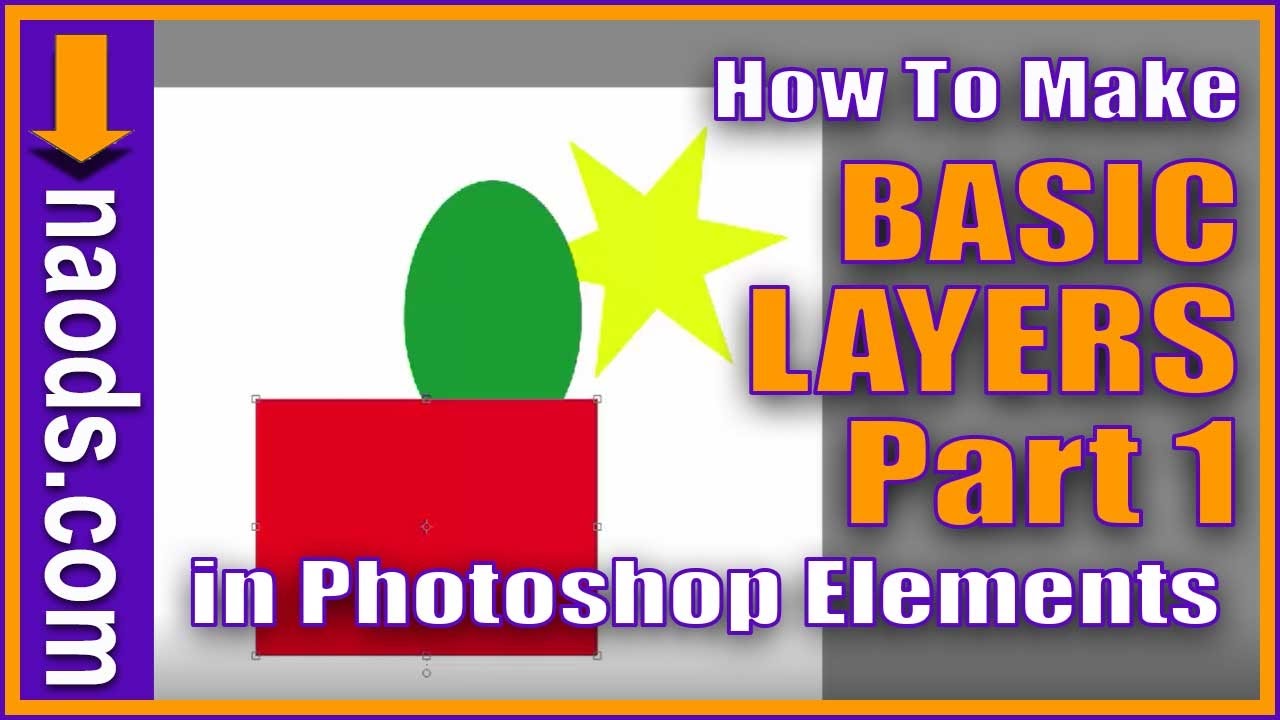 How to Create BASIC LAYERS in Photoshop Elements (Digital Scrapbooking ...