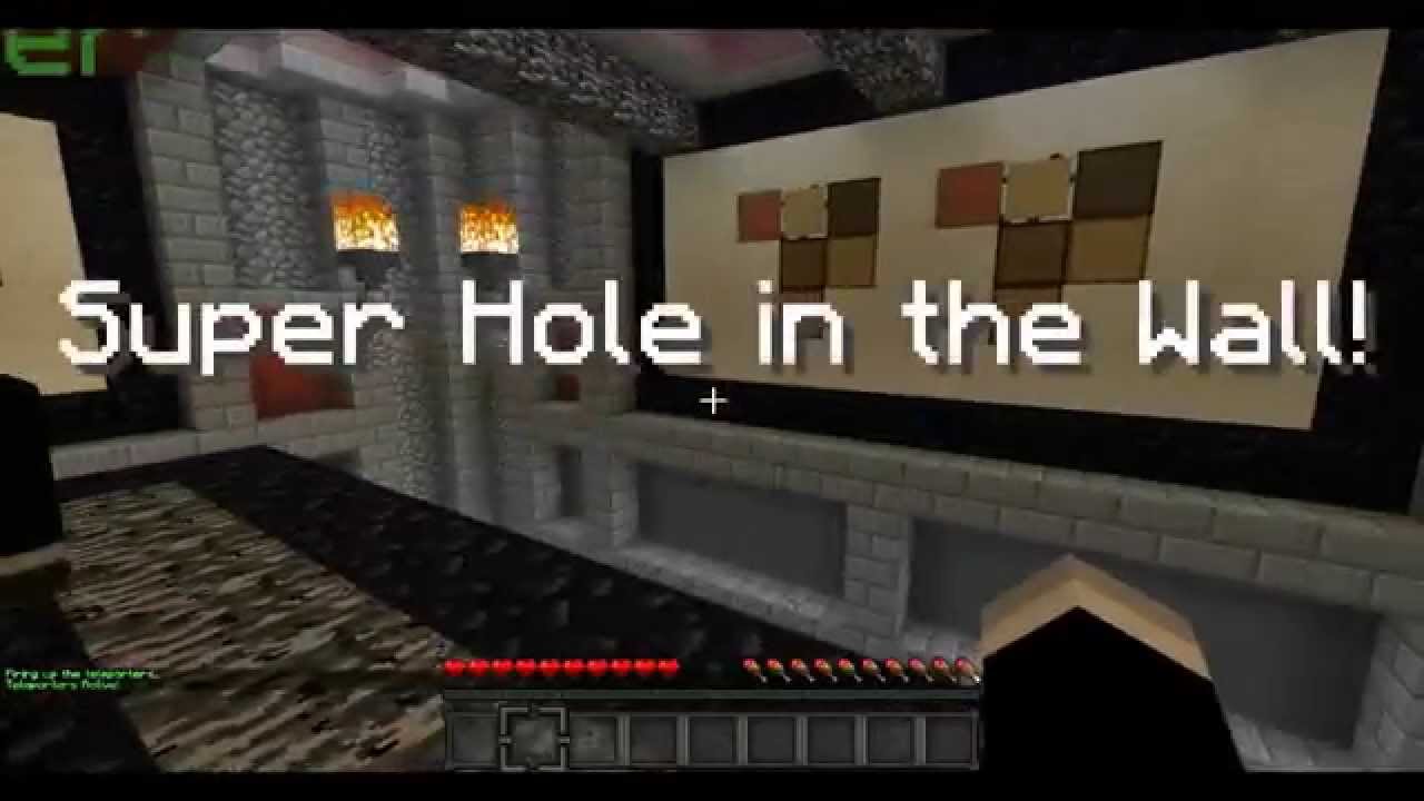 Hilarious Minecraft "Hole in the Wall" Mini Game w/ Friends! - YouTube