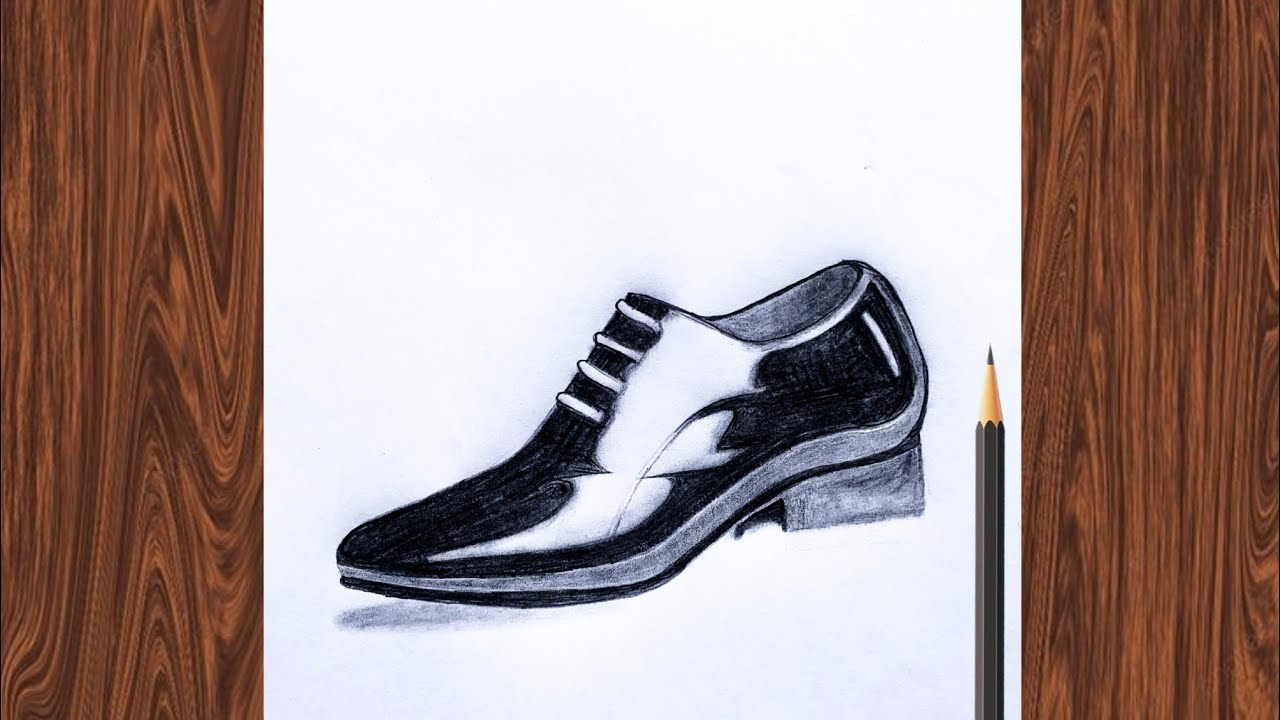 Shoe shading drawing || Shoe drawing 👞 - YouTube