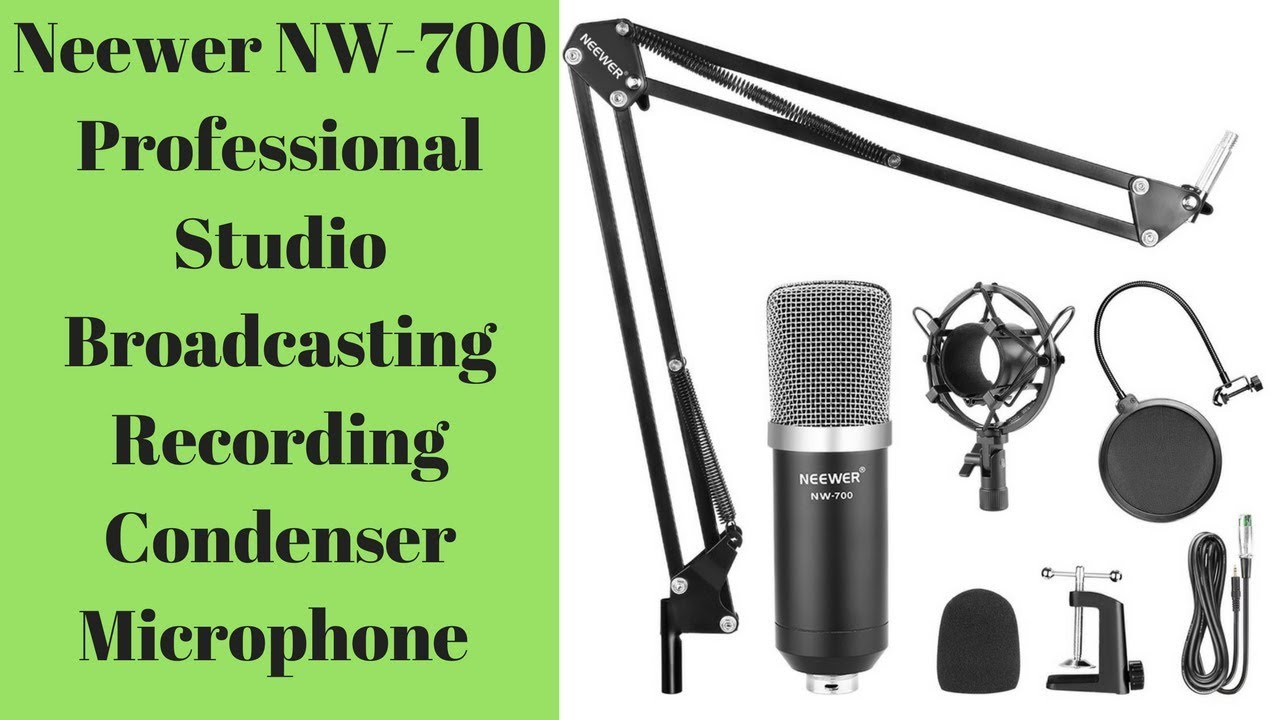 Neewer NW-700 Professional Studio Broadcasting Recording Condenser ...