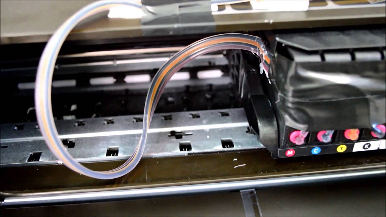 bulk ink hp 7110 A3 - YouTube