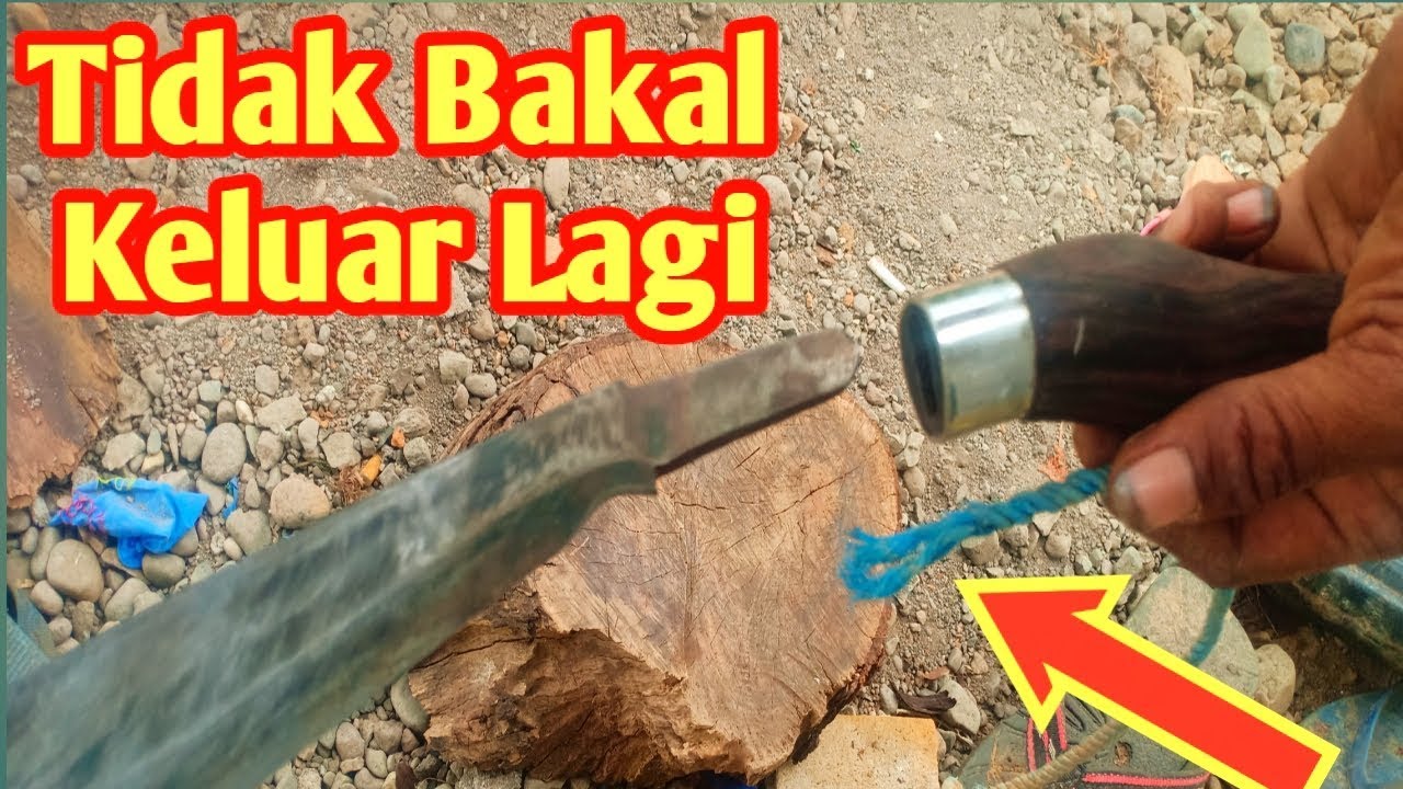 TUTORIAL/ CARA MEMBUAT GAGANG PARANG AGAR TIDAK GAMPAN LONGGAR - YouTube