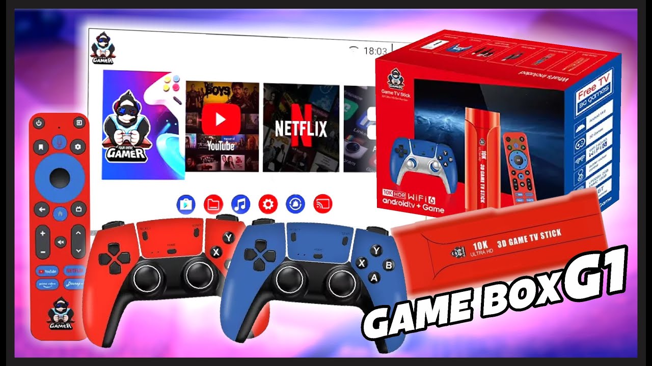 NOVO GAME BOX G1 com Sistema DUPLO, Android 16 e Mais de 28 mil JOGOS ...