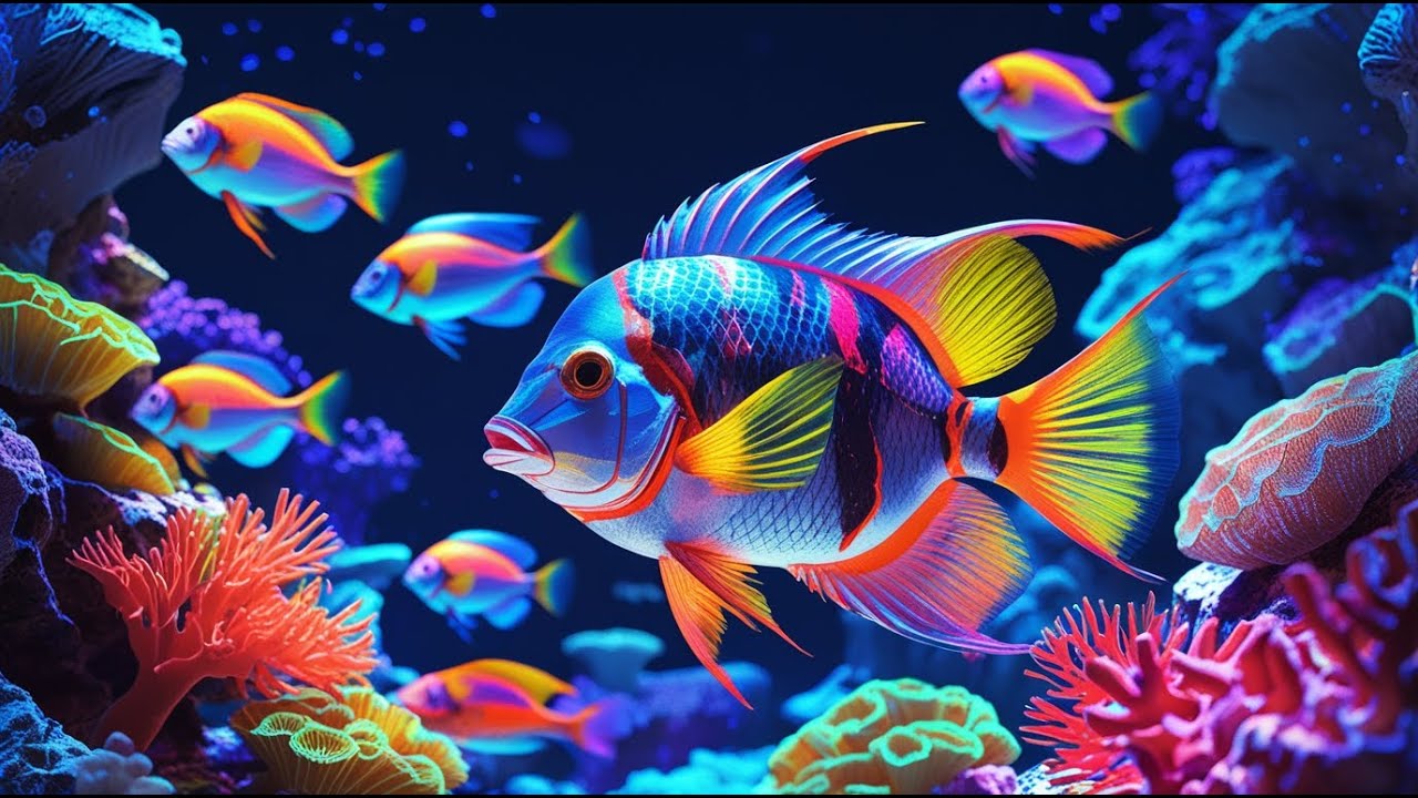 Ocean Dreams 🌊 | Close-Up Tropical Fish Harmony with Peaceful Ambient ...