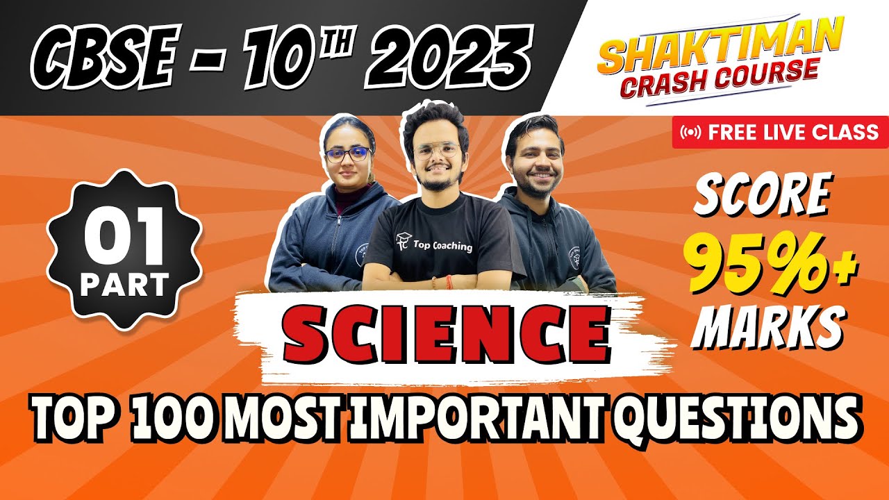 CBSE Most Important Questions for Class 10 Science | Top 100 Questions ...