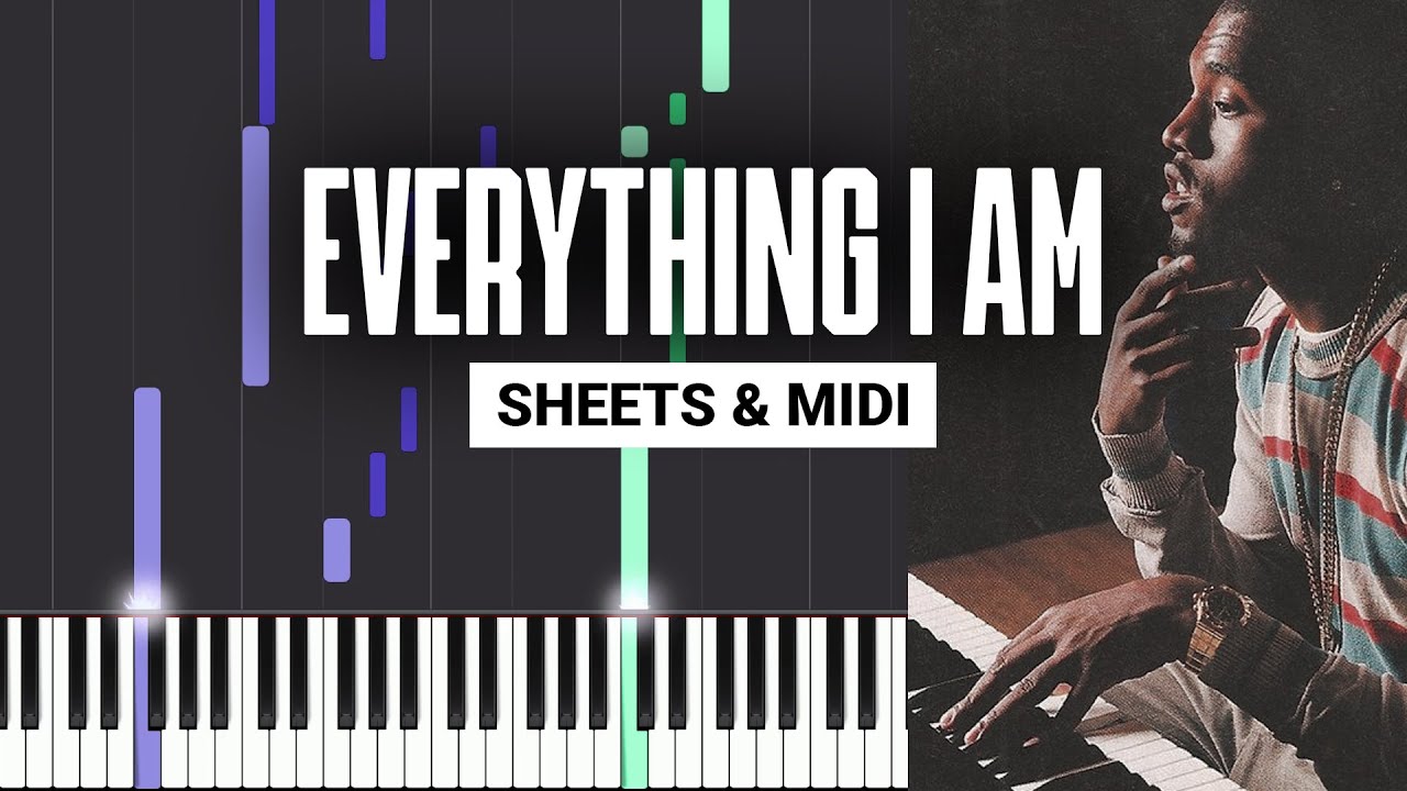 Everything I Am - Kanye West - Piano Tutorial + MIDI - YouTube