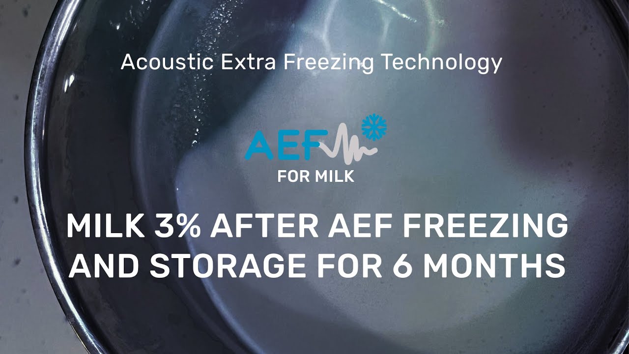 Milk 3% after AEF freezing and storage for 6 months - YouTube