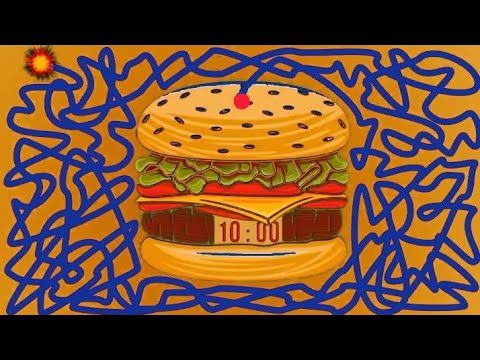 10 Minute Timer Bomb [ BURGER ] | 🍔🍔🍔 | Burger Timer | 💥💣💥 | Timer Bomb ...