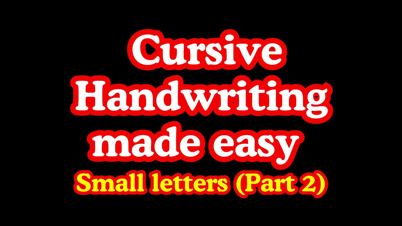 Cursive handwriting made easy! Write with elegance and confidence ...