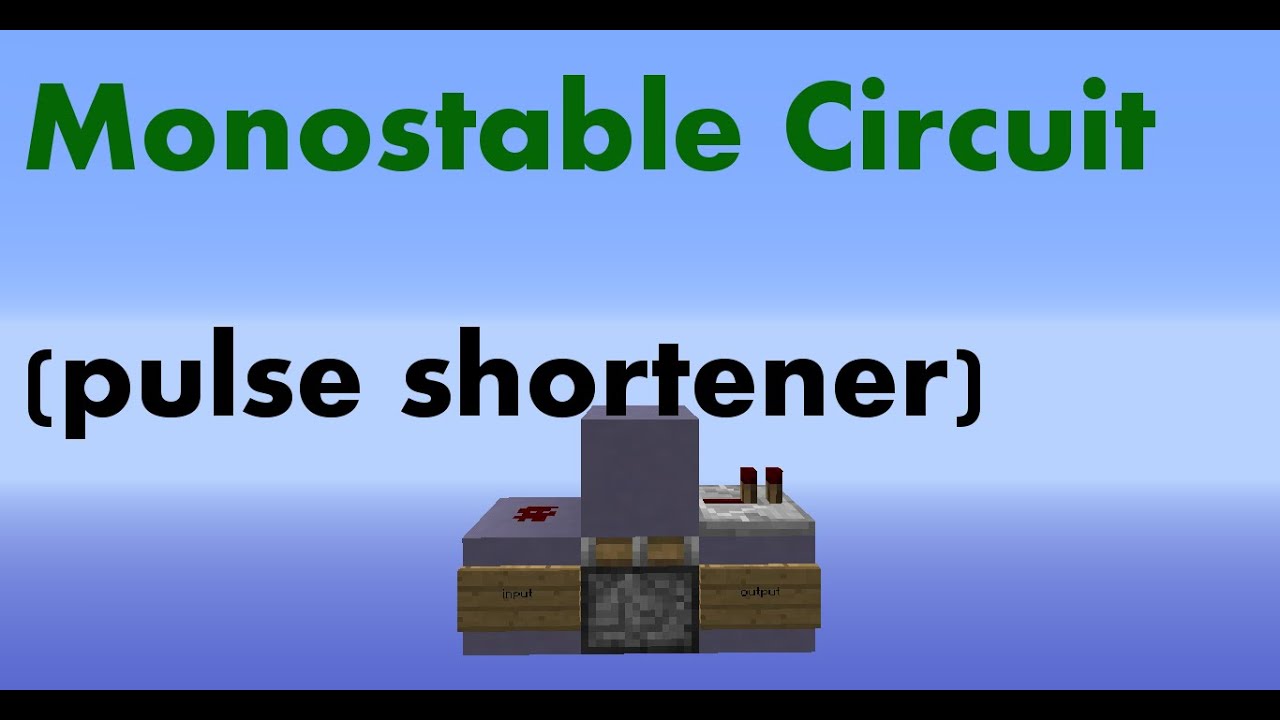 Monostable Circuit [ Pulse Shortener ] - YouTube