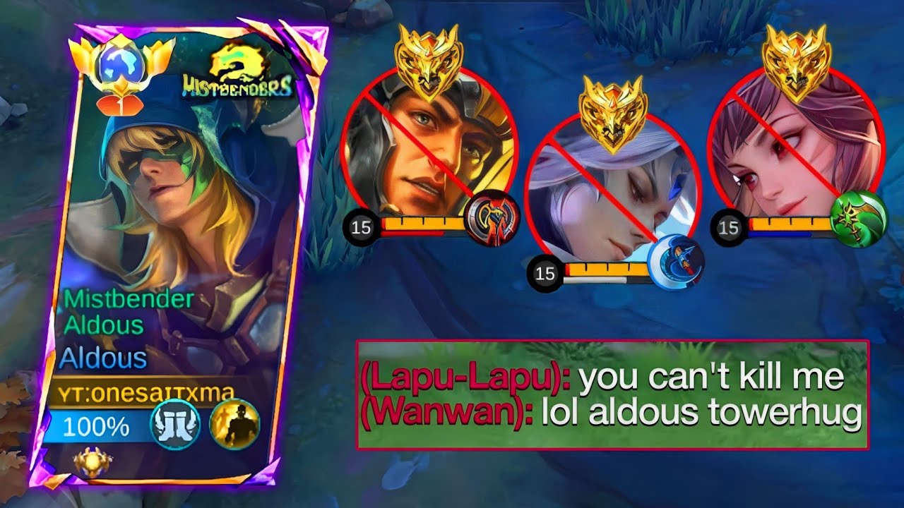 ALDOUS NEW SECRET TRICK TO DOMINATE META UNKILLABLE HEROES IN RANKED ...