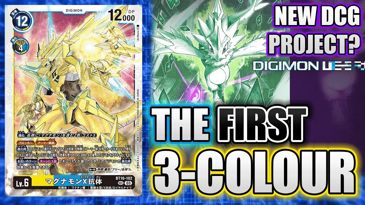 First 3-colour: BT16 MAGNAMON X! And a new DCG Project with new Digimon ...
