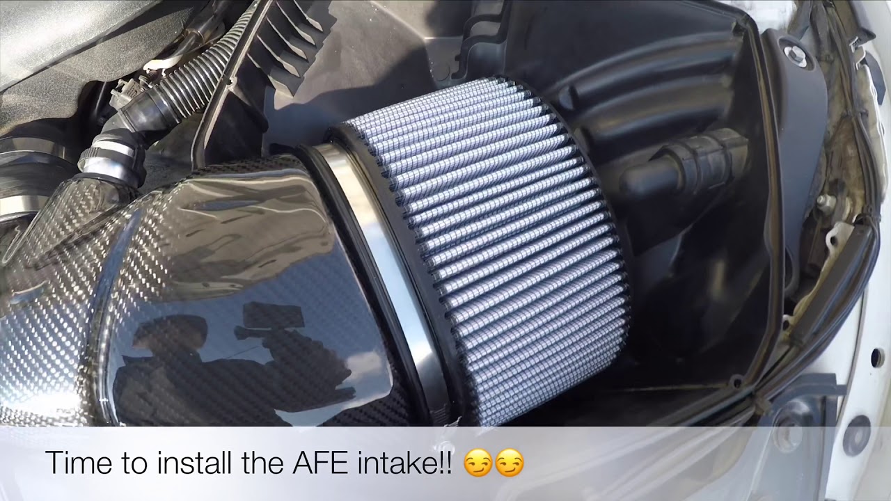 BMW E90 M3 AFE intake install - YouTube