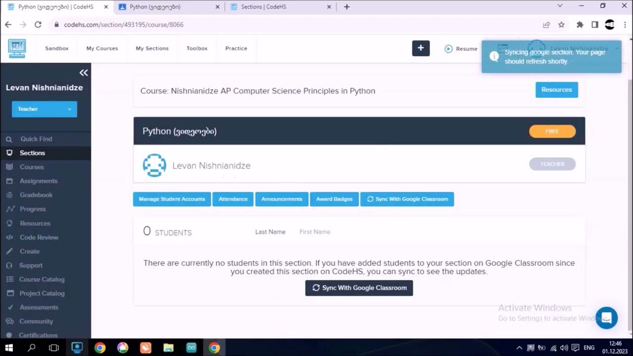 როგორ დავემატოთ პითონის კურსს / Python - codehs.com პლატფორმა/ Python ...