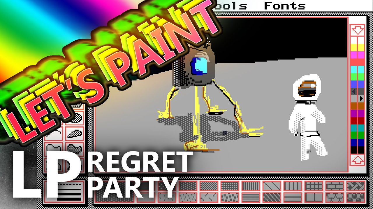 Let's Paint Regret Party - PC Paint for DOS #1 - YouTube