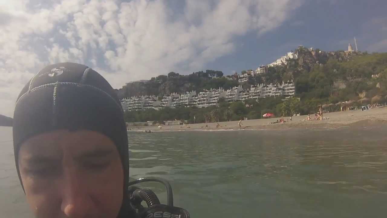 Scuba Scuba at Playa de Maro, Nerja, Spain - YouTube