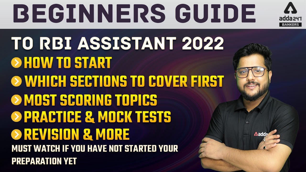 RBI ASSISTANT 2022 [Beginners Guide] Preparation, Scoring Topics, Mocks ...