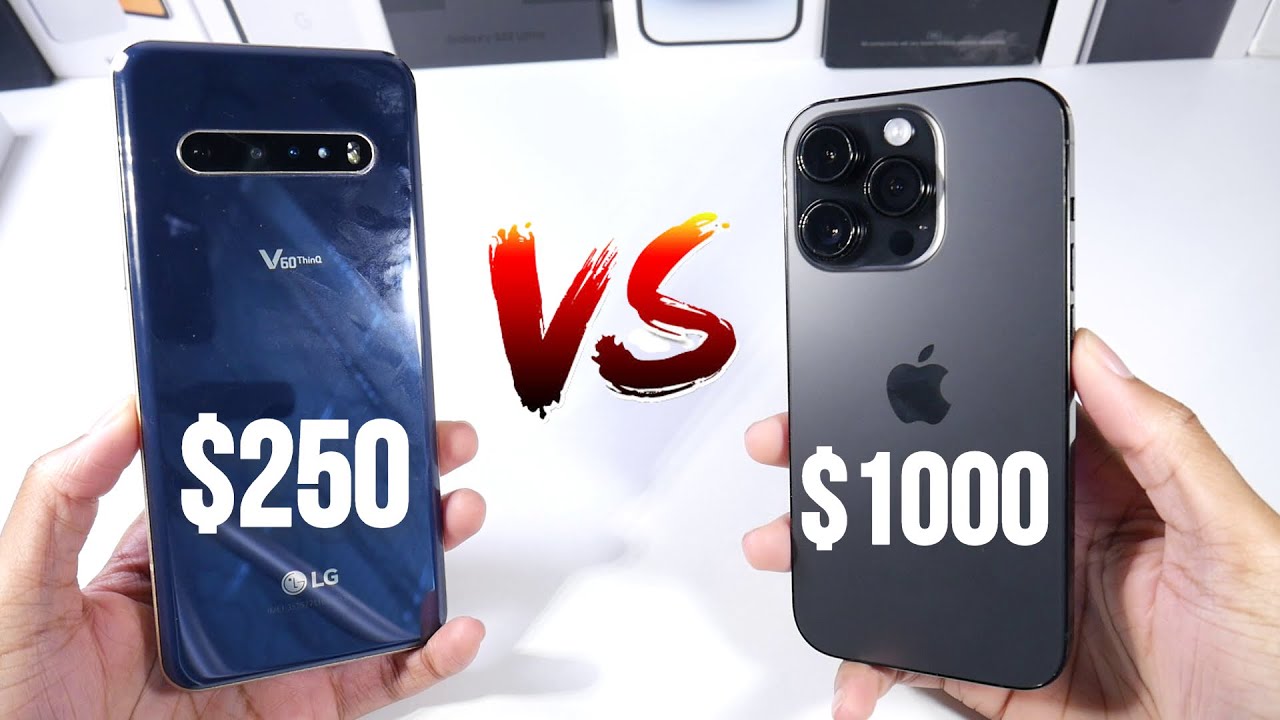 LG V60 VS iPhone 14 Pro! (Cameras, Speed Test, Display & Speakers) $250 ...