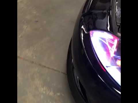 Sc400 custom headlight build testing - YouTube