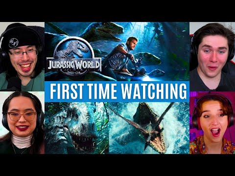 REACTING to *Jurassic World* BACK IN BUSINESS?? (First Time Watching) Action Movies