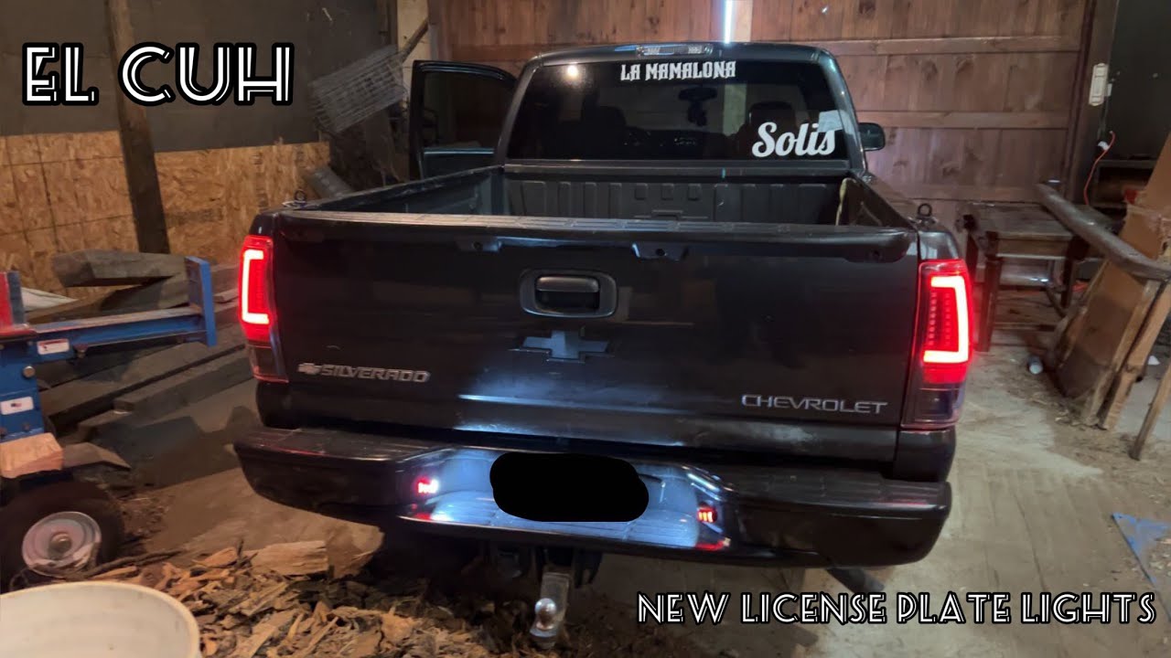 New Led Lights For El Cuh License Plate - YouTube