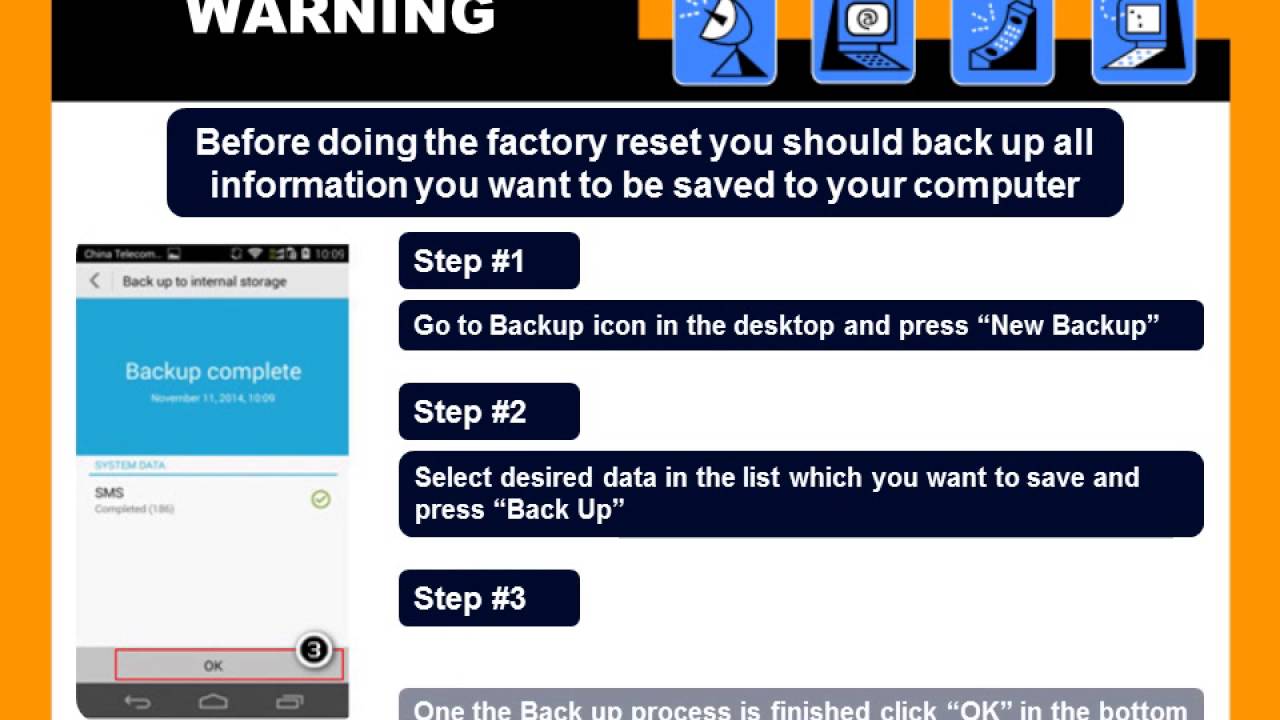 HOW TO MAKE SAFE FACTORY RESET TO HUAWEI P8 - YouTube