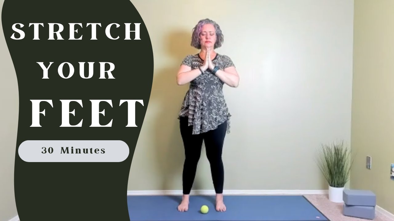 Feet Stretch and Ball Massage / Practice with Samantha - YouTube