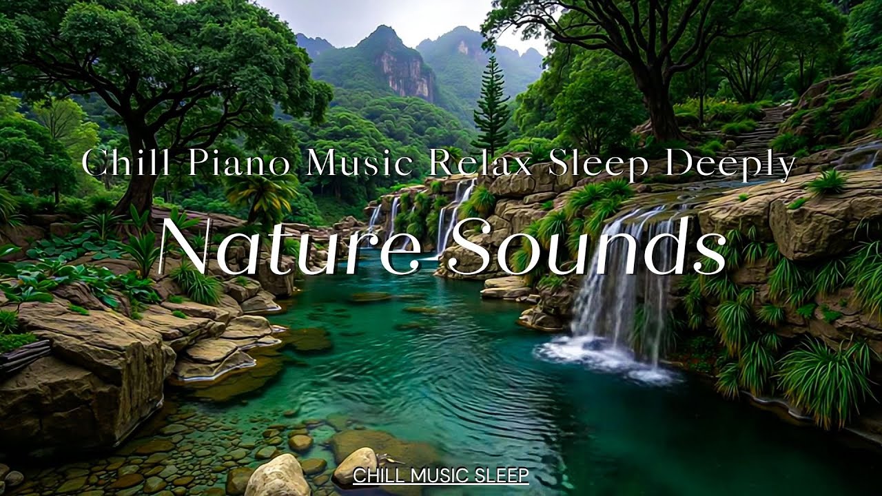 Peaceful Background Music Reduce Stress 🍀🎶 Nature Sounds & Chill Piano ...