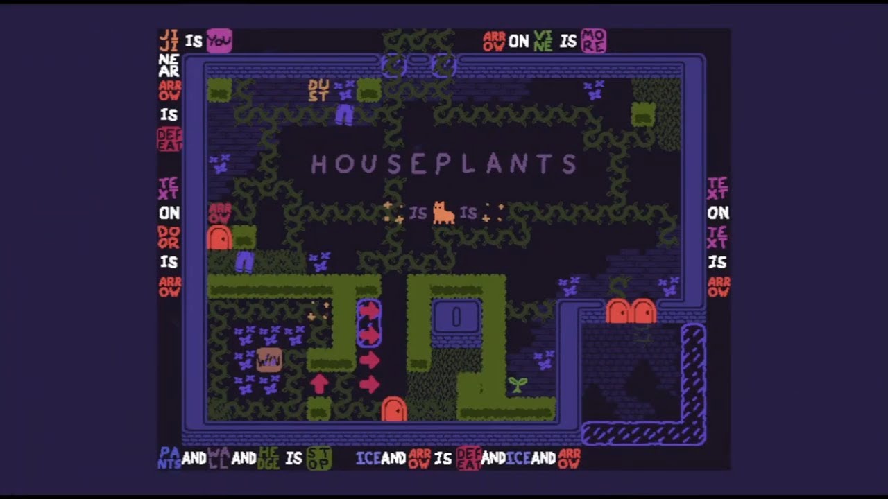 Baba Is You Custom Level - Houseplants by Teal Knight - YouTube