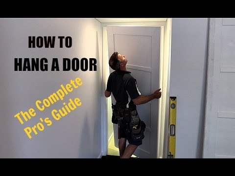 How To Install An Internal Door - Plus lock - Complete Beginers Guide ...