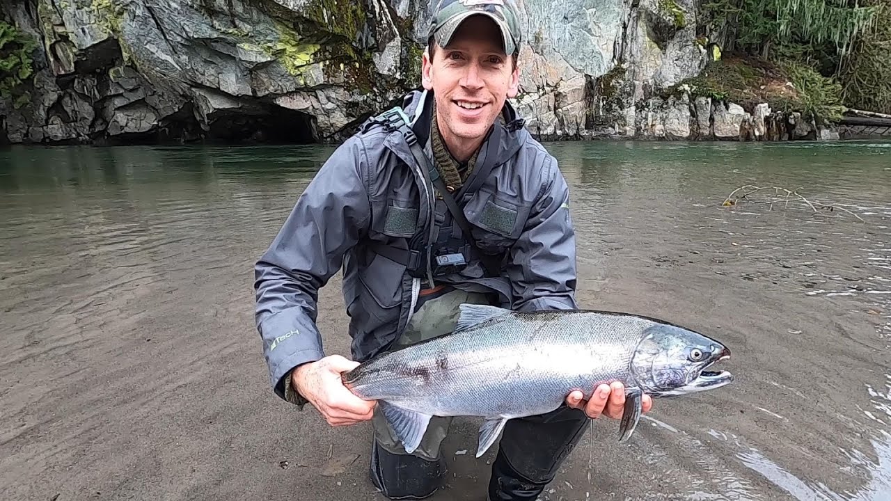Coho Salmon Fishing On The River! - YouTube