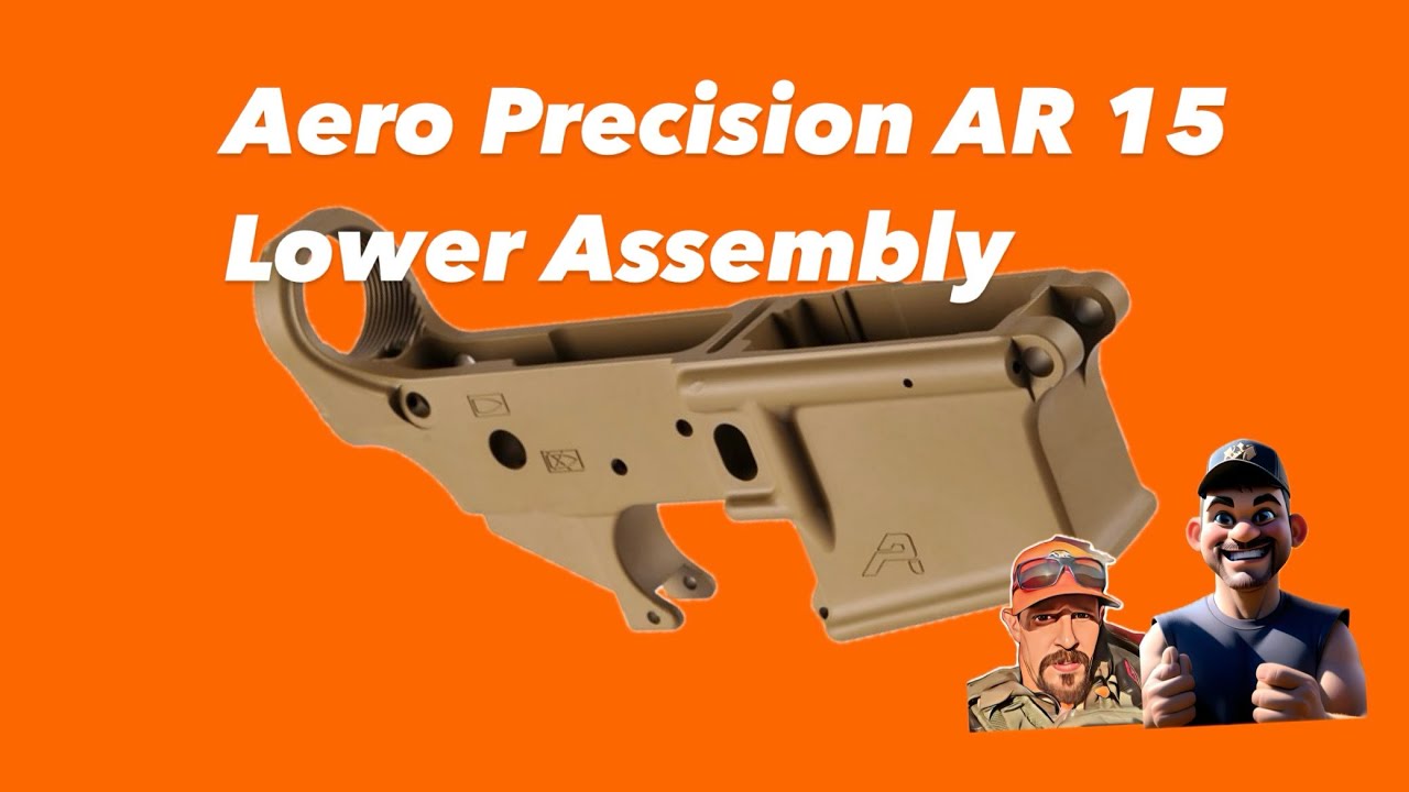 How to assemble AR 15 lower aero precision lower parts kit - YouTube